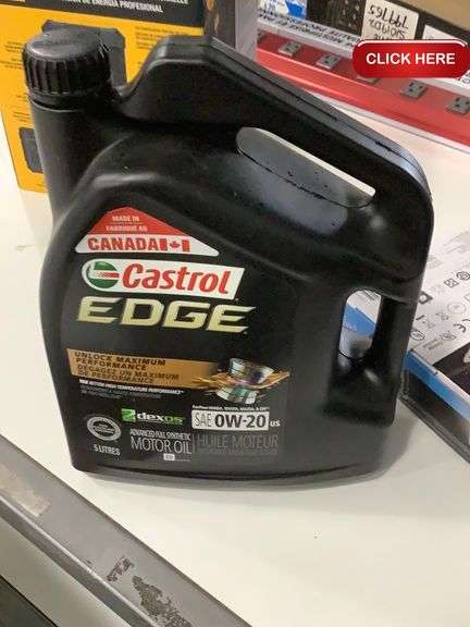 Castrol 0W-20 full synthetic oil - Rideau Auctions