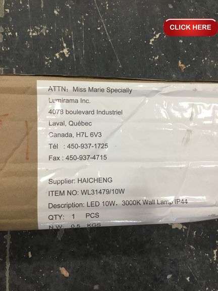 Lumirama Wall lamp - Rideau Auctions