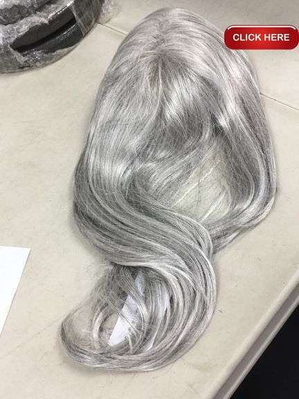 Envy by Alan Eaton long topper medium grey wig / hair add-on - Rideau ...