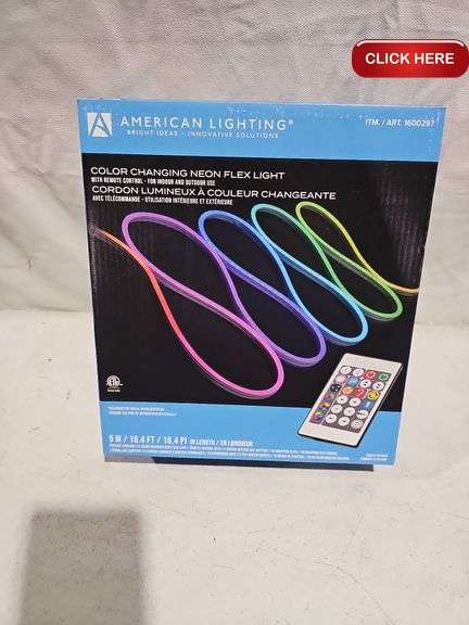 Color changing neon flex light - Rideau Auctions