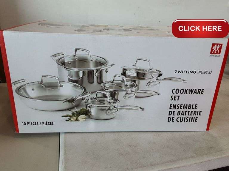 Zwilling cookware set 10 piece - Rideau Auctions