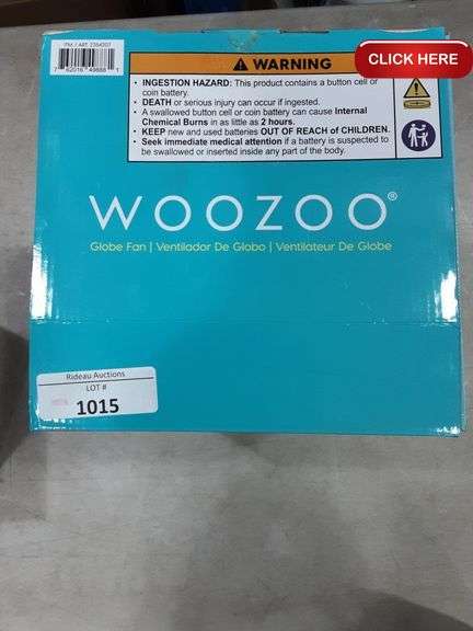 Woozoo globe fan - Rideau Auctions