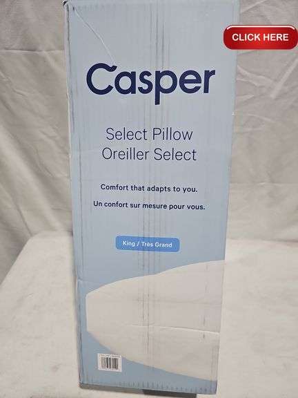 Casper select pillow king - Rideau Auctions