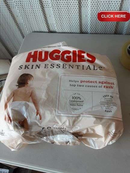 Huggies Skin Essentials Size 5 Diapers - Rideau Auctions