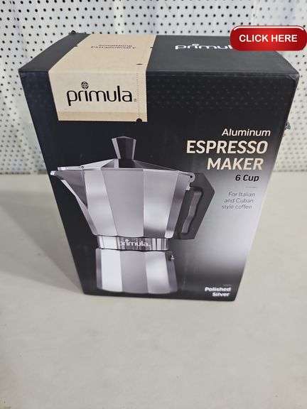 Primula aluminum expresso maker 6 cup - Rideau Auctions