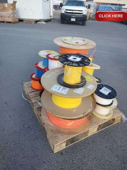 17- rolls of fiber optic cable or casing - Rideau Auctions