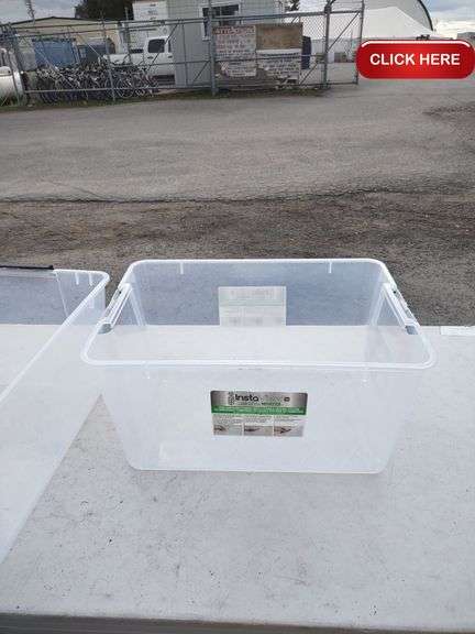 2- instaview clear containers / no lids - Rideau Auctions