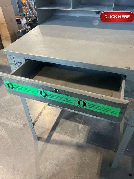 Uline utility metal workbench - Rideau Auctions