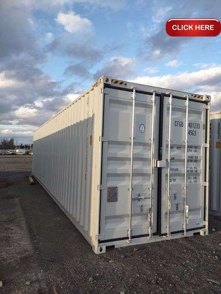 40' storage c container w 4-double side doors - Rideau Auctions