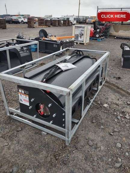 Wolverine skidsteer vibratory roller - Rideau Auctions