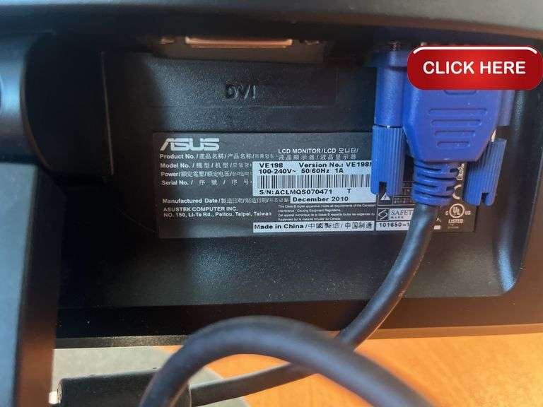 Asus computer monitor - Rideau Auctions