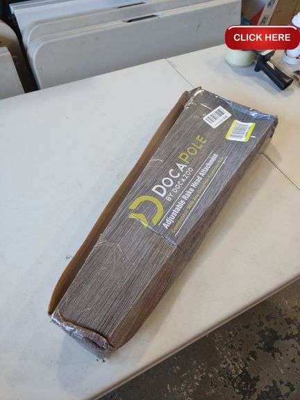 Docapole - adjustable rake head attachment - Rideau Auctions