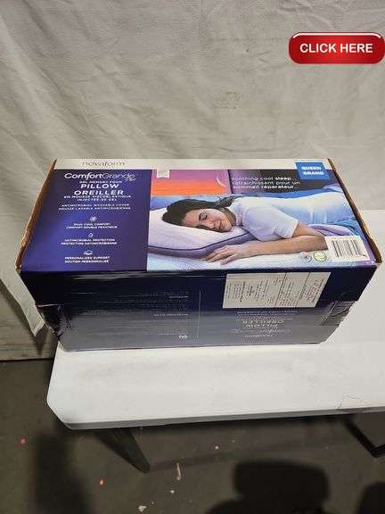 Novafoam comfort grande plus gel memory foam pillow queen - Rideau Auctions