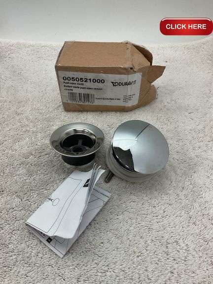 Push open drain plug - Rideau Auctions