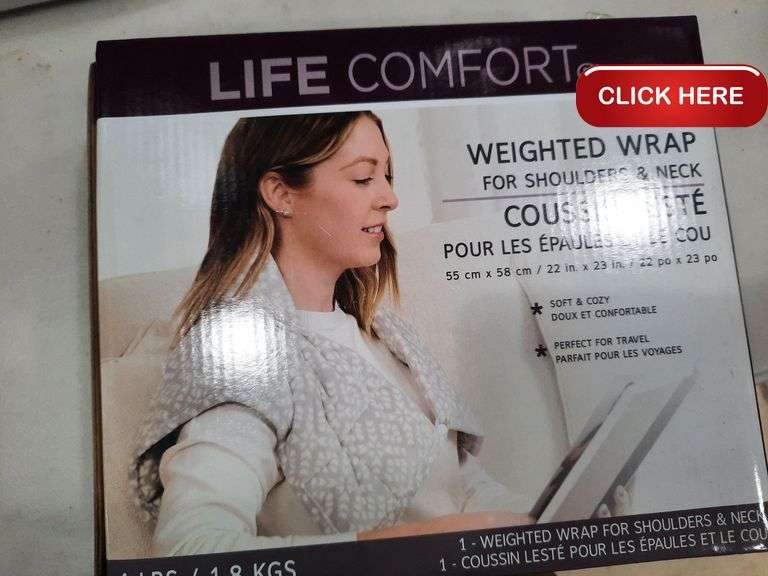 Life comfort weighted wrap for shoulders and neck 4 pounds - Rideau ...