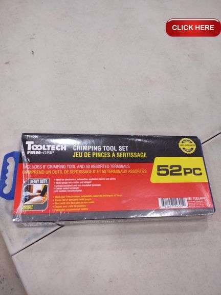 Tool tech 52pc crimping tool set - Rideau Auctions