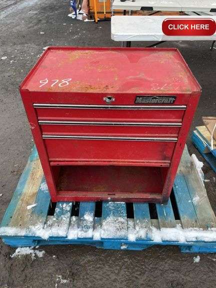 Red Mastercraft Toolbox - Rideau Auctions