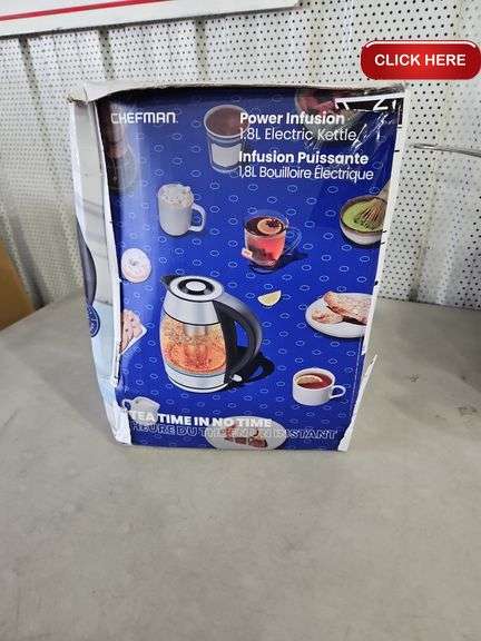Chefman Power Infusion Electric Kettle - Rideau Auctions
