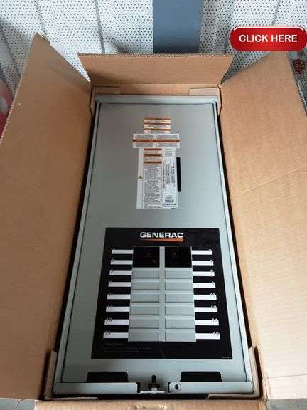 Generac electrical panel - Rideau Auctions