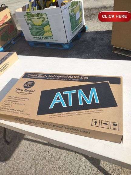 Newon led lighted nano sign - Rideau Auctions