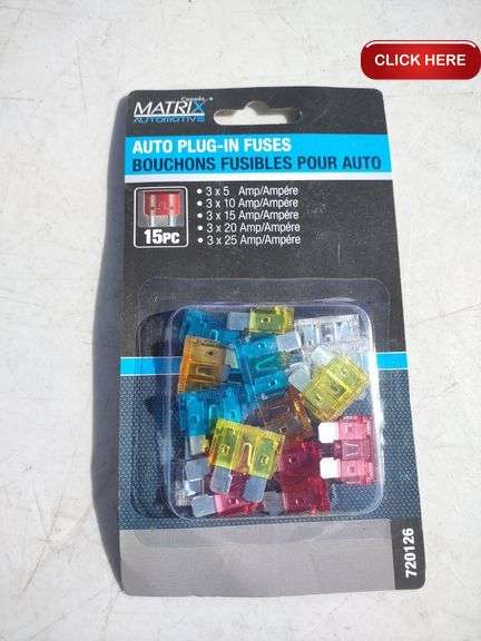 Matrix auto plug in fuses - Rideau Auctions