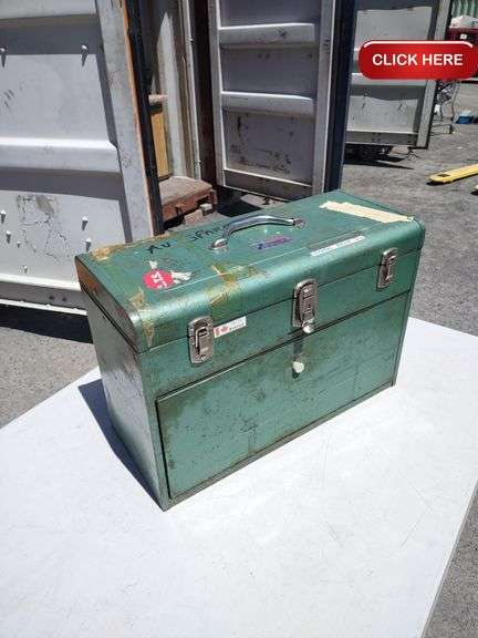 21" x 14" Hansen machinest toolbox green - Rideau Auctions