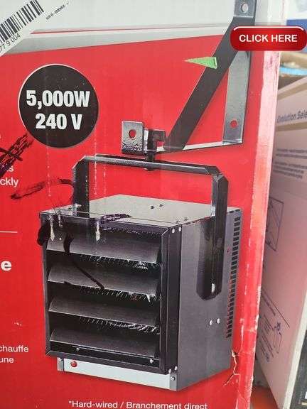 Dimplex compact unit heater, 5000W / 250V - Rideau Auctions