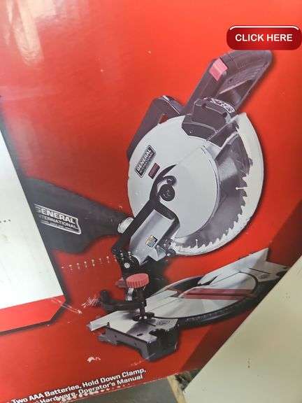General International 10" compound miter saw - Rideau Auctions