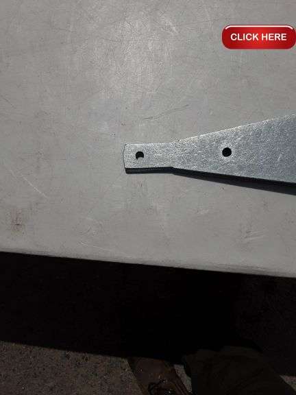11pc 10" galvanized HD strap hinge - Rideau Auctions
