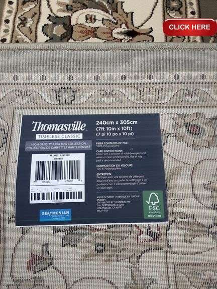 Thomasville Timeless Classic area rug, 7'10x10' - Rideau Auctions