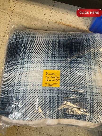 Roots king Blanket & shams - Rideau Auctions