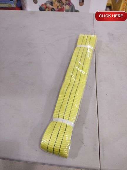 3" landhonor 3000kg webbing sling (yellow) - Rideau Auctions