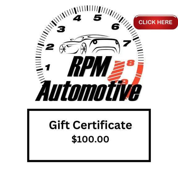 $100 Gift Certificate to RPM Automotive Donated by RPM Automotive ...