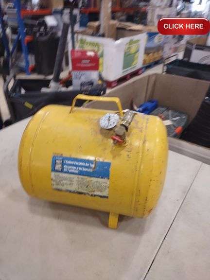Power fist 7 gallon portable air tank - Rideau Auctions