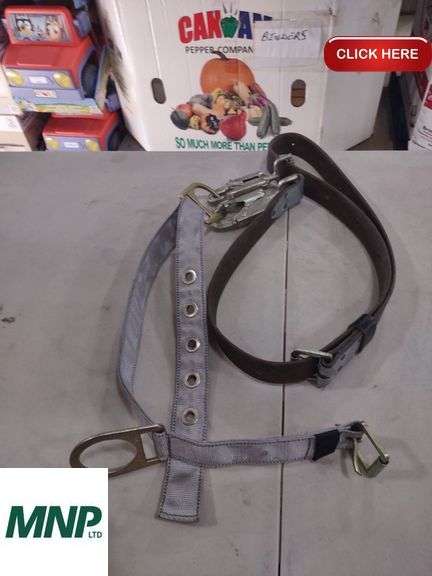 Safety belt and safety line strap - Rideau Auctions