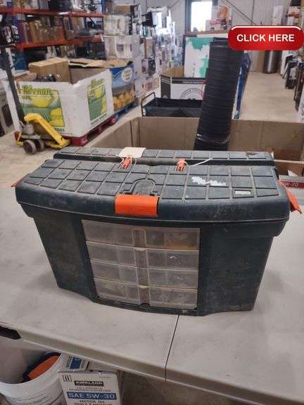 Zag toolbox and accessories inside - Rideau Auctions