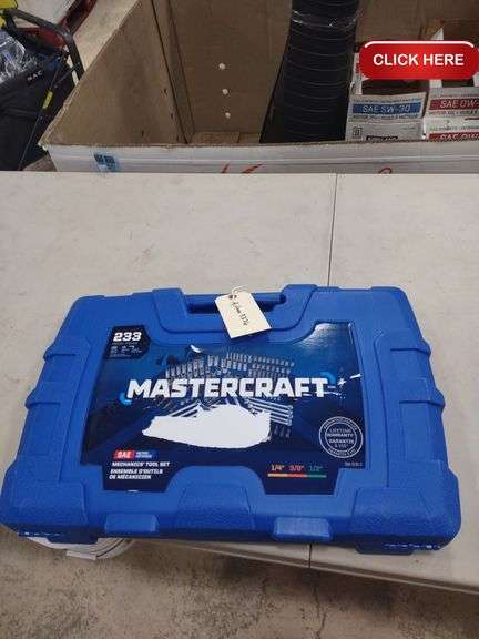 MasterCraft 233pc socket set kit - Rideau Auctions