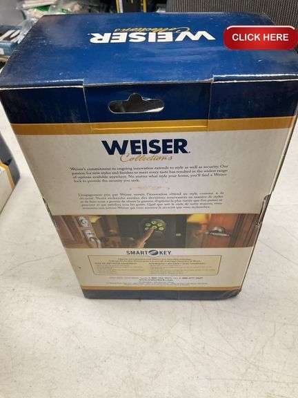 Weiser hall & closet handle(nickel) - Rideau Auctions