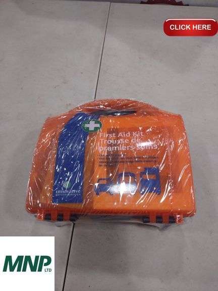 Orange first aid kit - Rideau Auctions