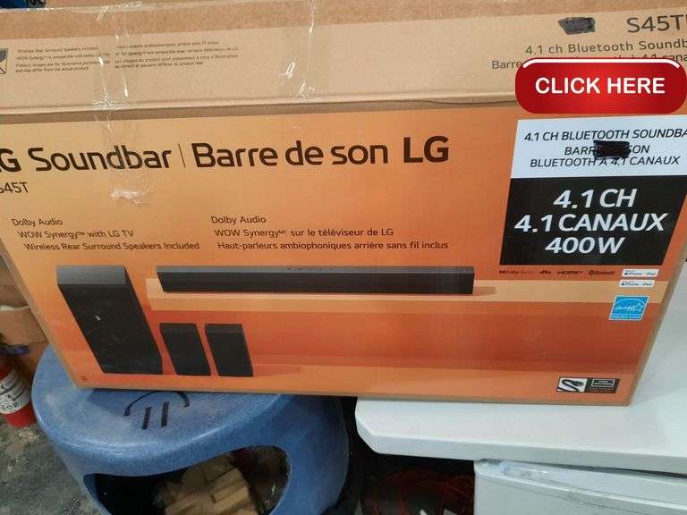 LG Soundbar S45T 4.1 channels 400watts - Rideau Auctions