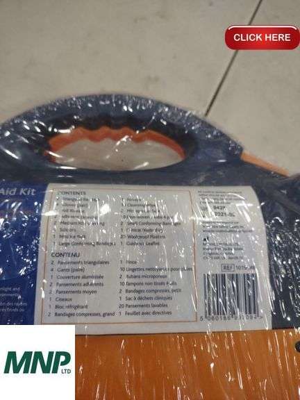 Orange first aid kit - Rideau Auctions