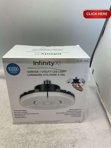 Infinity x1 garage/ utility led light - Rideau Auctions