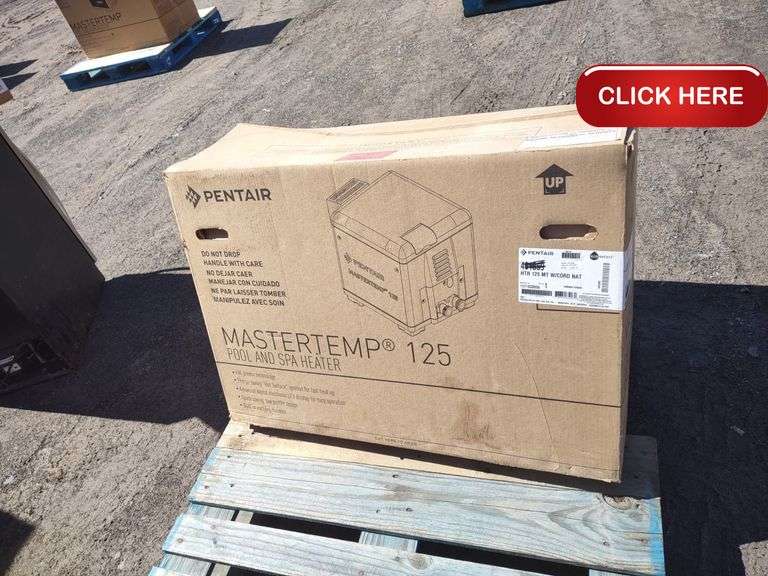 Pentair mastertemp 125 pool and spa heater - Rideau Auctions