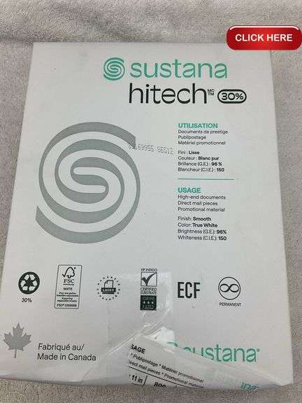 Paper (8 1/2” x 11”) 800 sheets - Rideau Auctions
