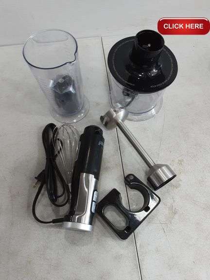 Master chef hand blender with 3 attachments - Rideau Auctions