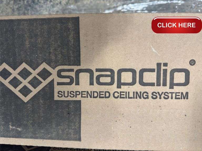 Snap clip suspended ceiling system - Rideau Auctions