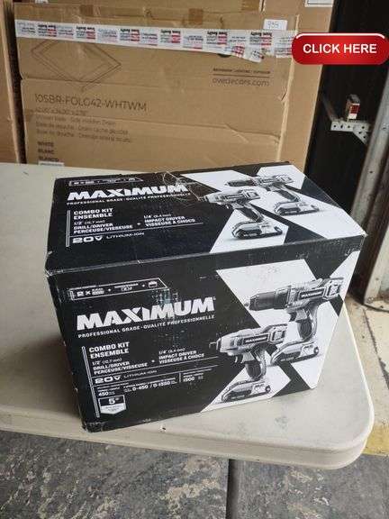Maximum 20v combo kit - Rideau Auctions