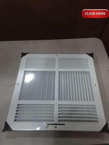 White flat stamp grill - Rideau Auctions