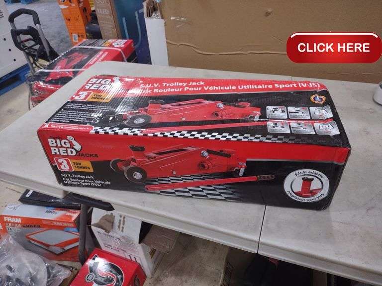 Torin big red 3 ton S.U.V trolley jack - Rideau Auctions