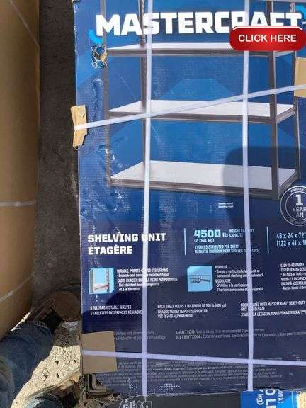 Mastercraft shelving unit - Rideau Auctions